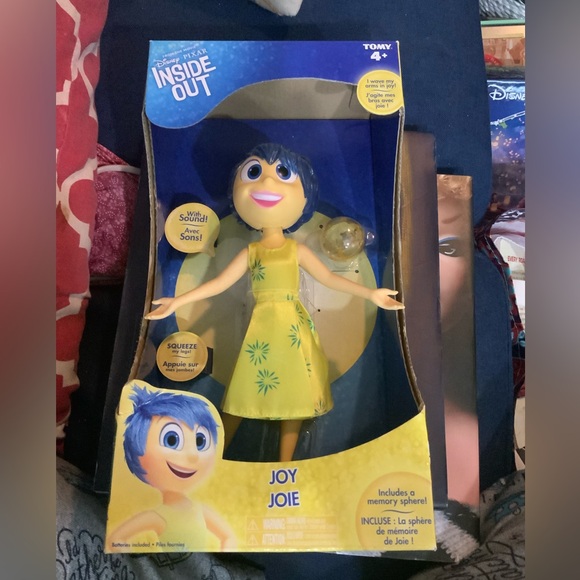 Disney | Toys | Disney Pixar Inside Out Tomy Talking Joy Figure Squeeze ...